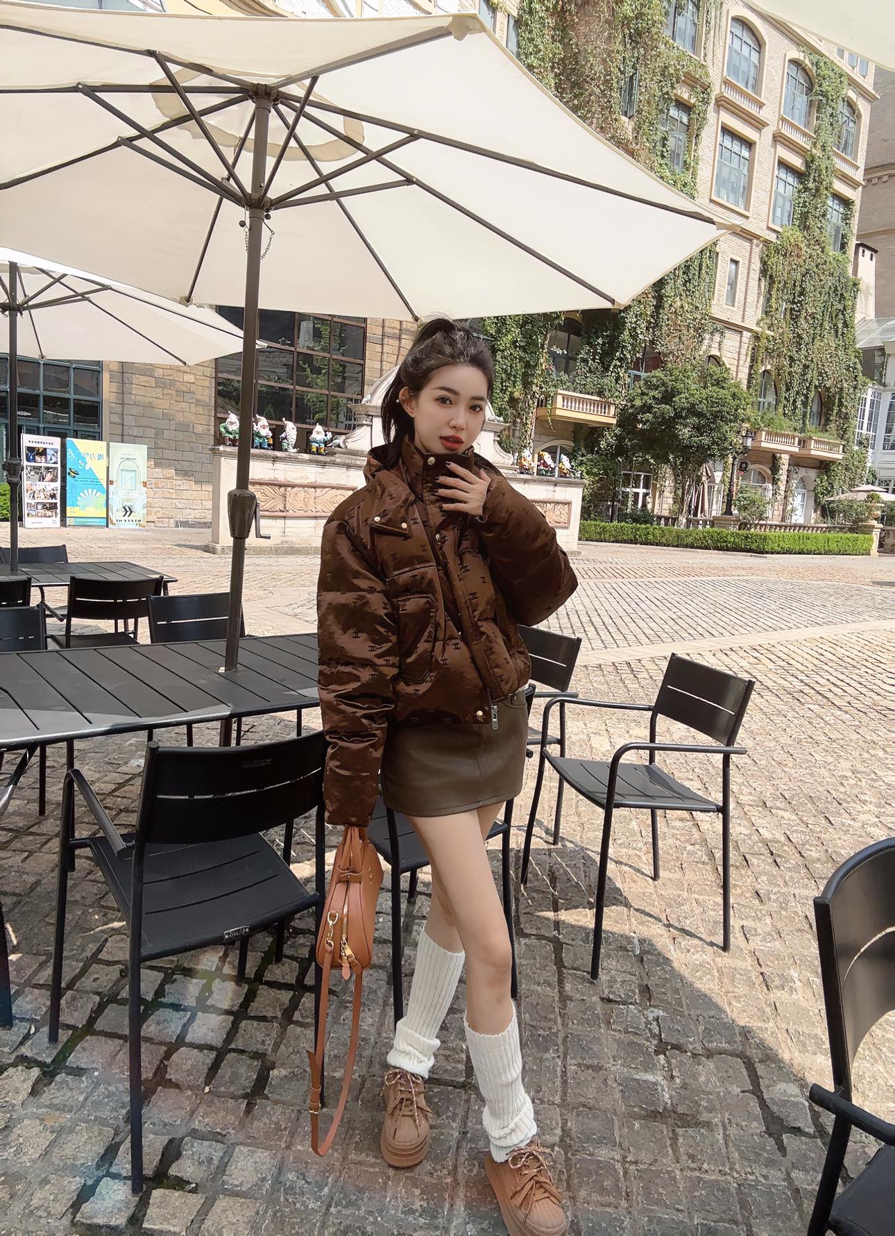 New Chanel Short Down Jacket Brown – Mila Berlucci